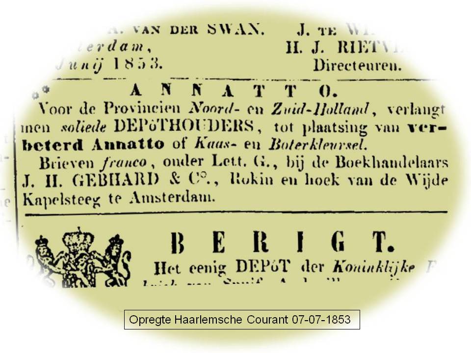 Coloring for butter and margarine – Océ Museum